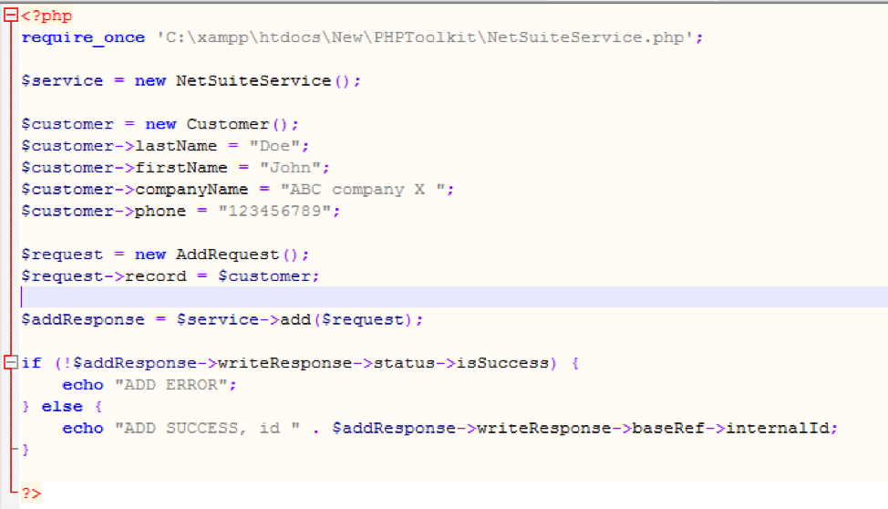 How to Connect PHP Code with NetSuite using XAMPP